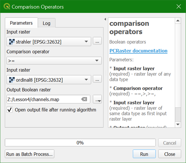 Tutorial Stream and Catchment Delineation using PCRaster in QGIS | OCWGIS