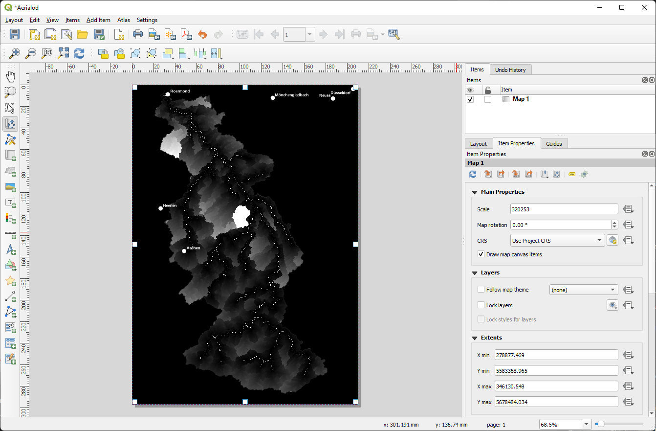 3D with QGIS and Aerialod: Creating the Print Layout | OCWGIS