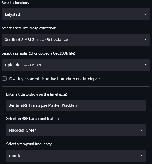 Create Time Lapse Videos with Streamlit for Geospatial Applications ...