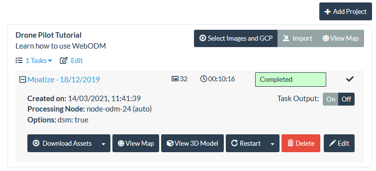 Tutorial: WebODM: Viewing results with the 3D View | OCWGIS
