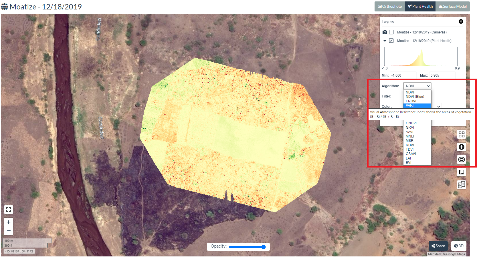 Tutorial: crop monitoring using vegetation indices | OCWGIS