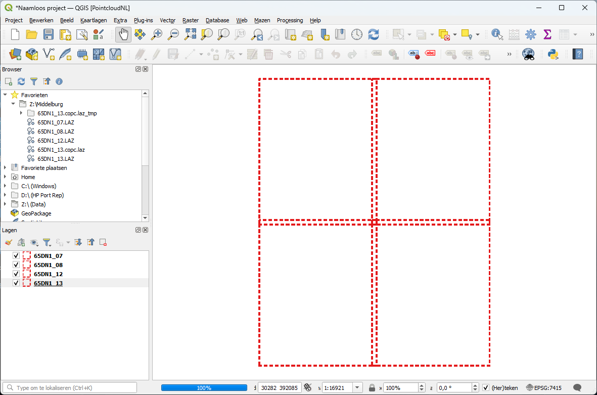 Tutorial: Virtual Point Clouds (VPC) maken en gebruiken | OCWGIS
