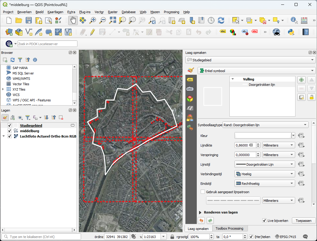 Tutorial: Point clouds interpoleren naar raster | OCWGIS