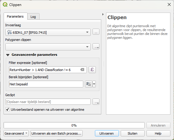 Tutorial: Point cloud data filteren | OCWGIS