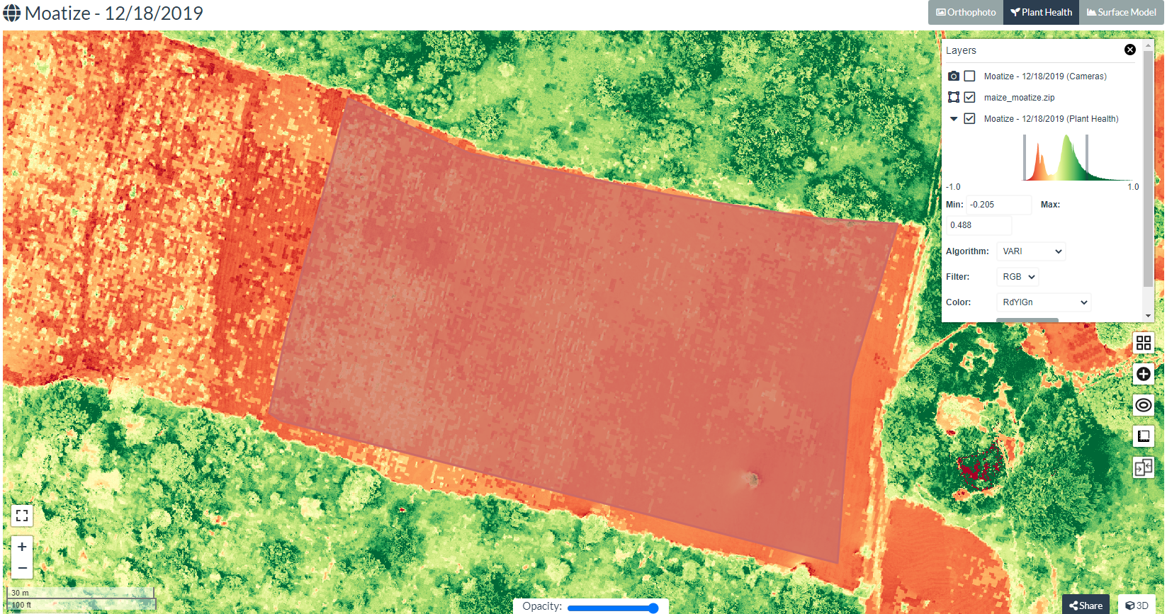 Tutorial - crop monitoring using vegetation indices | OCWGIS