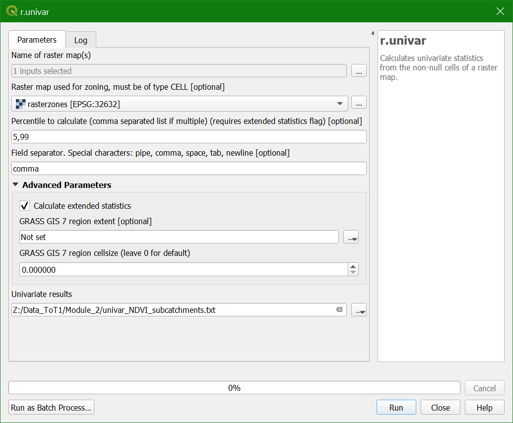 Tutorial Zonal Statistics and Area Computations | OCWGIS